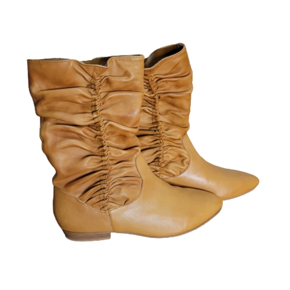 Jessica Simpson | Shoes | Jessica Simpson Leather Slouch Flat Boot Size ...